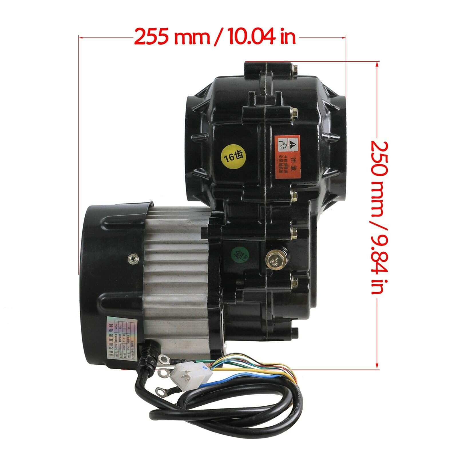 YC Yier 30" Go Kart Rear Axle Kit & 48V 1000W Electric Brushless Motor Controller Differential &16x8-7" Wheels Tires + Front Steering Shaft for ATV Quad Buggy 4 Wh