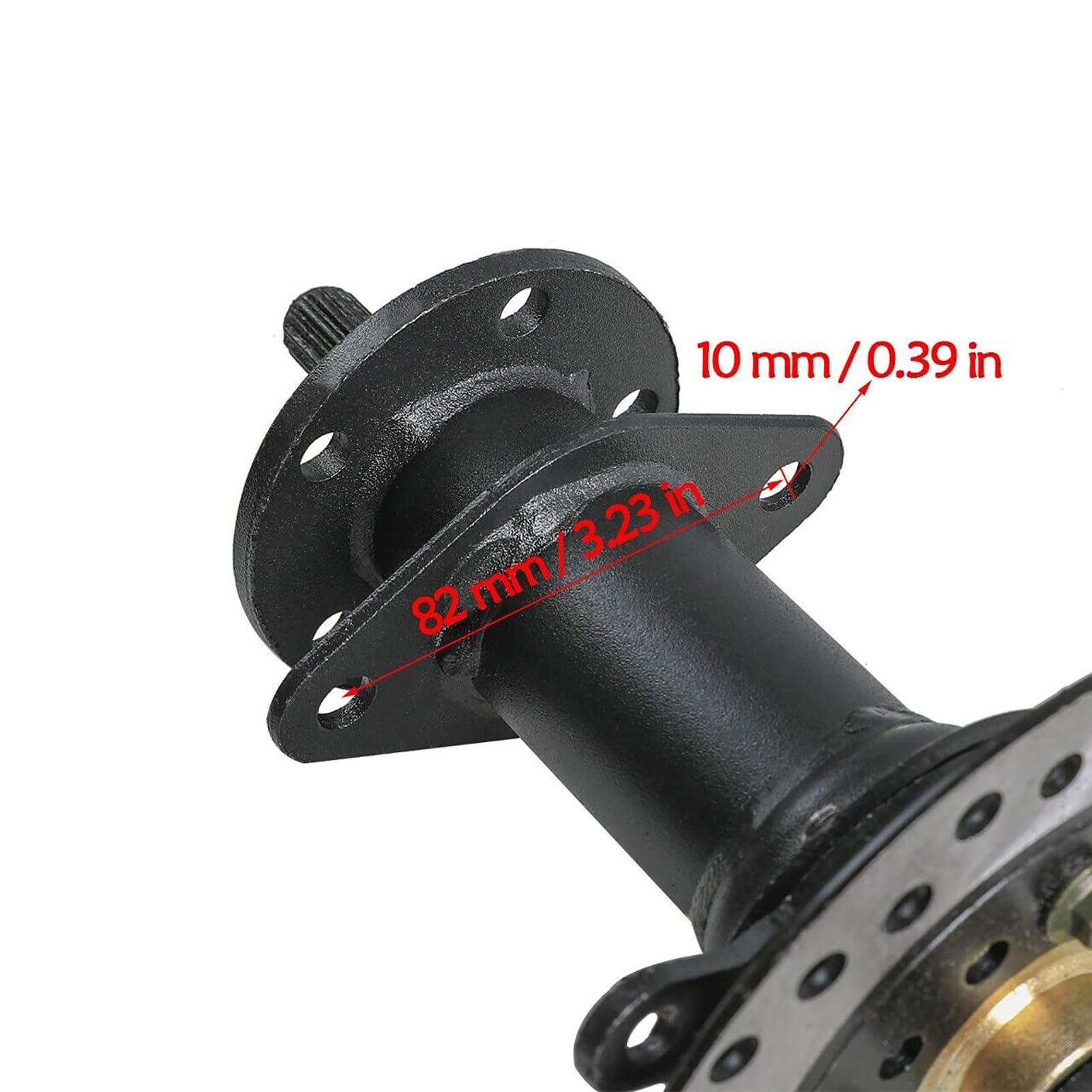 YC Yier 30" Go Kart Rear Axle Kit & 48V 1000W Electric Brushless Motor Controller Differential &145/70-6" Wheels Tires + Front Steering Shaft for ATV Quad Buggy 4 Wheelers Dolly Cart Trike Tricycle