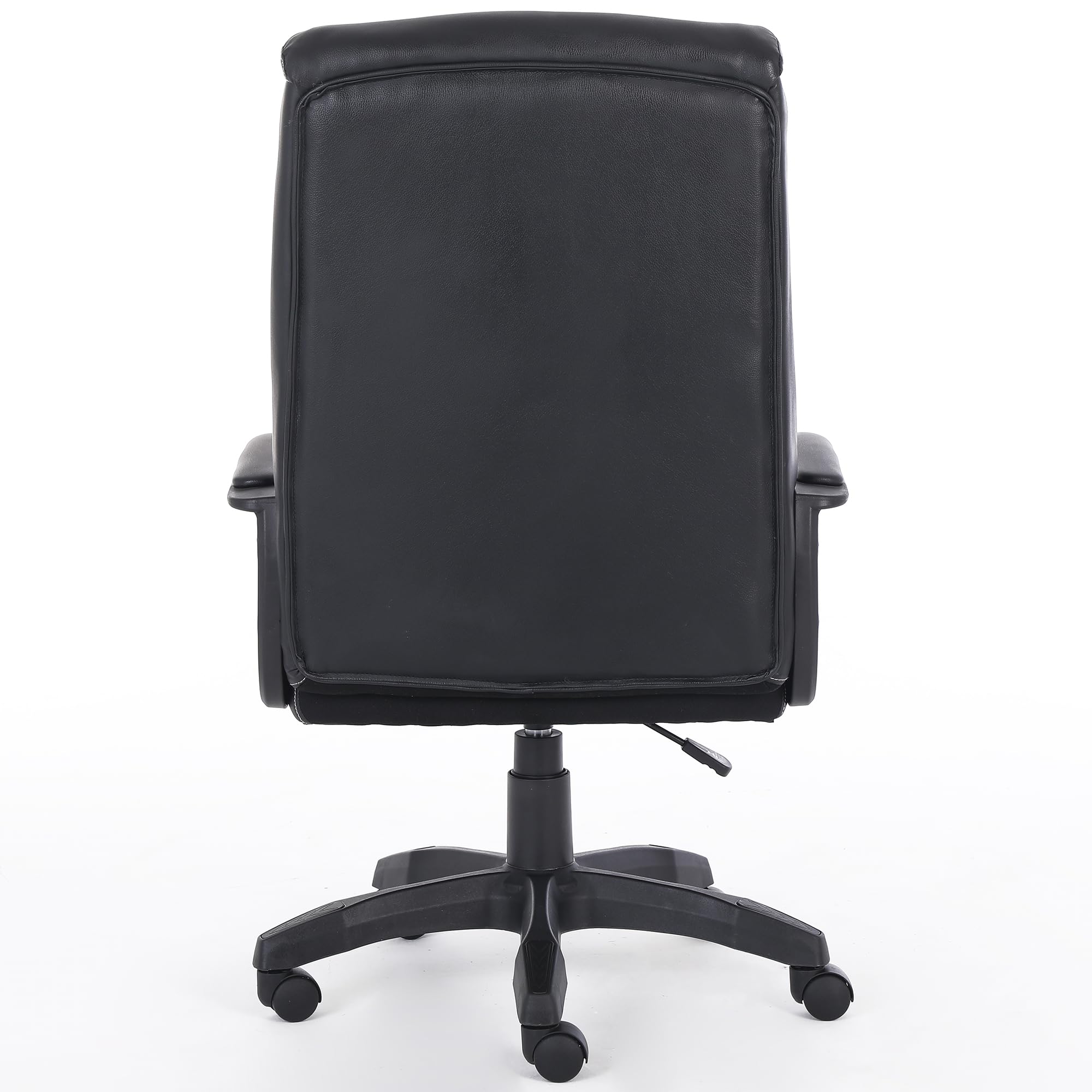 Office Desk Chair Set of 6 Black Home Office Chair Leather, Ergonomics Computer Desk Chairs in Bulk Comfortable Office Chair with Wheels Arm for Work Sturdy