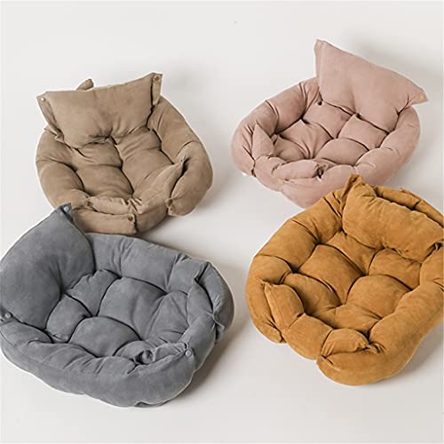 BaRdzo Multifunction Folding Square Cushion Pet Sofa Bed Waterproof Multi-Purpose Soft Dog House Mat Kennel (Color : J, Size : L)