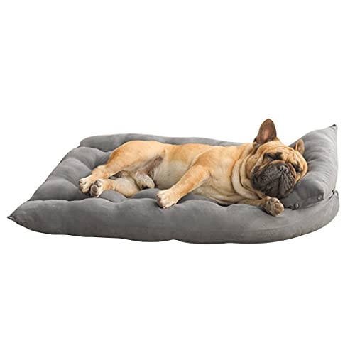 BaRdzo Multifunction Folding Square Cushion Pet Sofa Bed Waterproof Multi-Purpose Soft Dog House Mat Kennel (Color : J, Size : L)