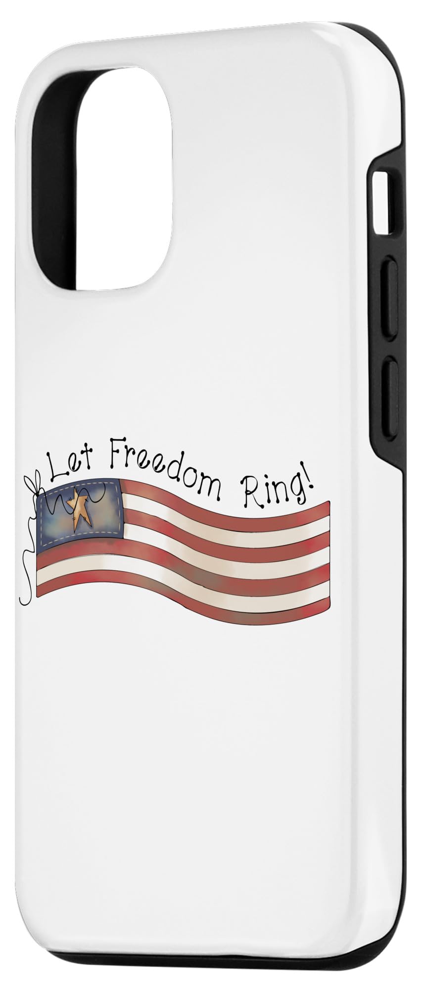 iPhone 13 4th Of July Motif For Patriotic Women Vintage American Flag Case