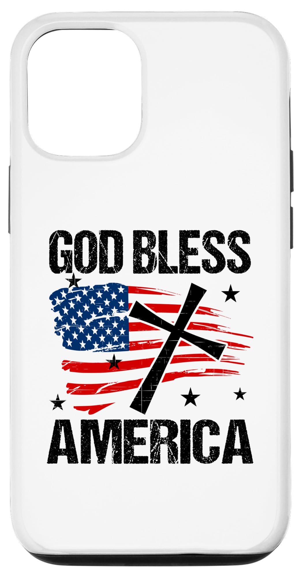 iPhone 13 Pro White 4th Of July For Men Patriotic God Bless America Flag Case