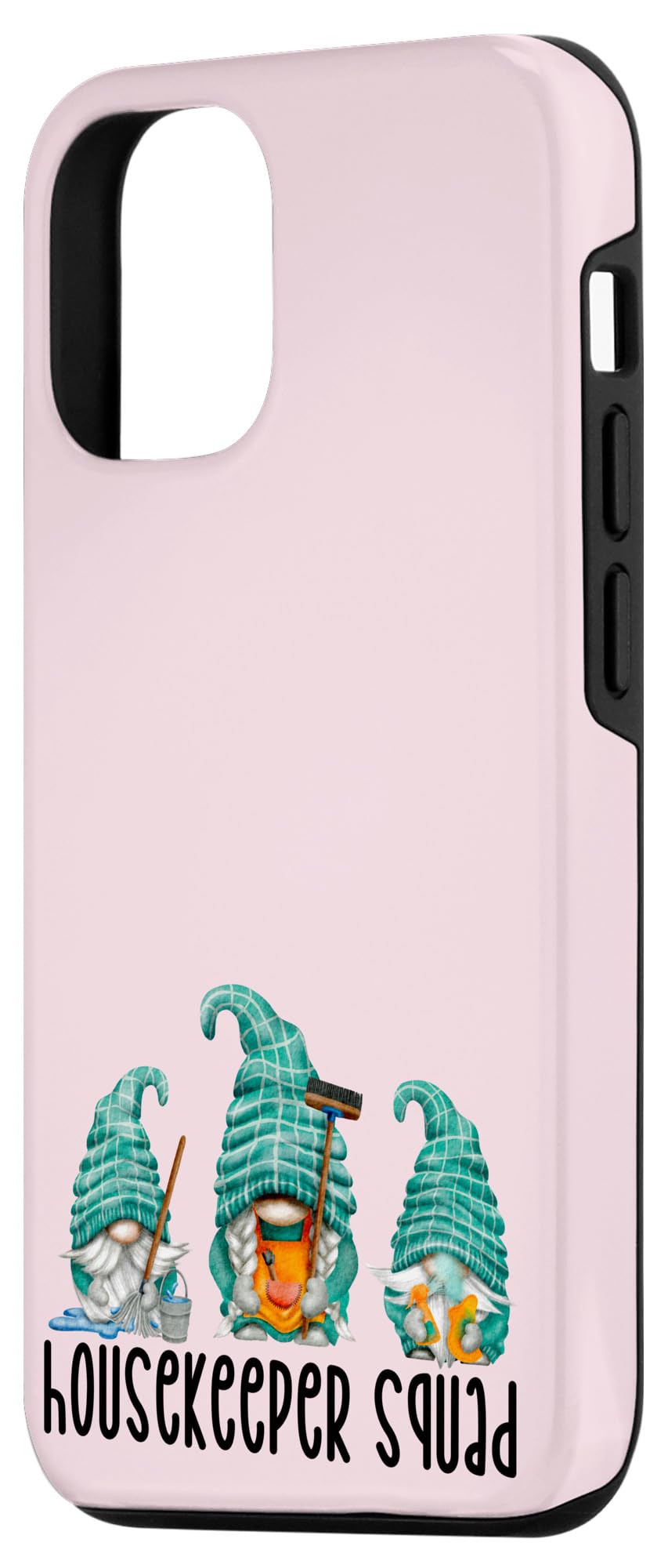 iPhone 13 Cute Housekeeper Squad Gnome For Cleaning Lady White Cleaner Case
