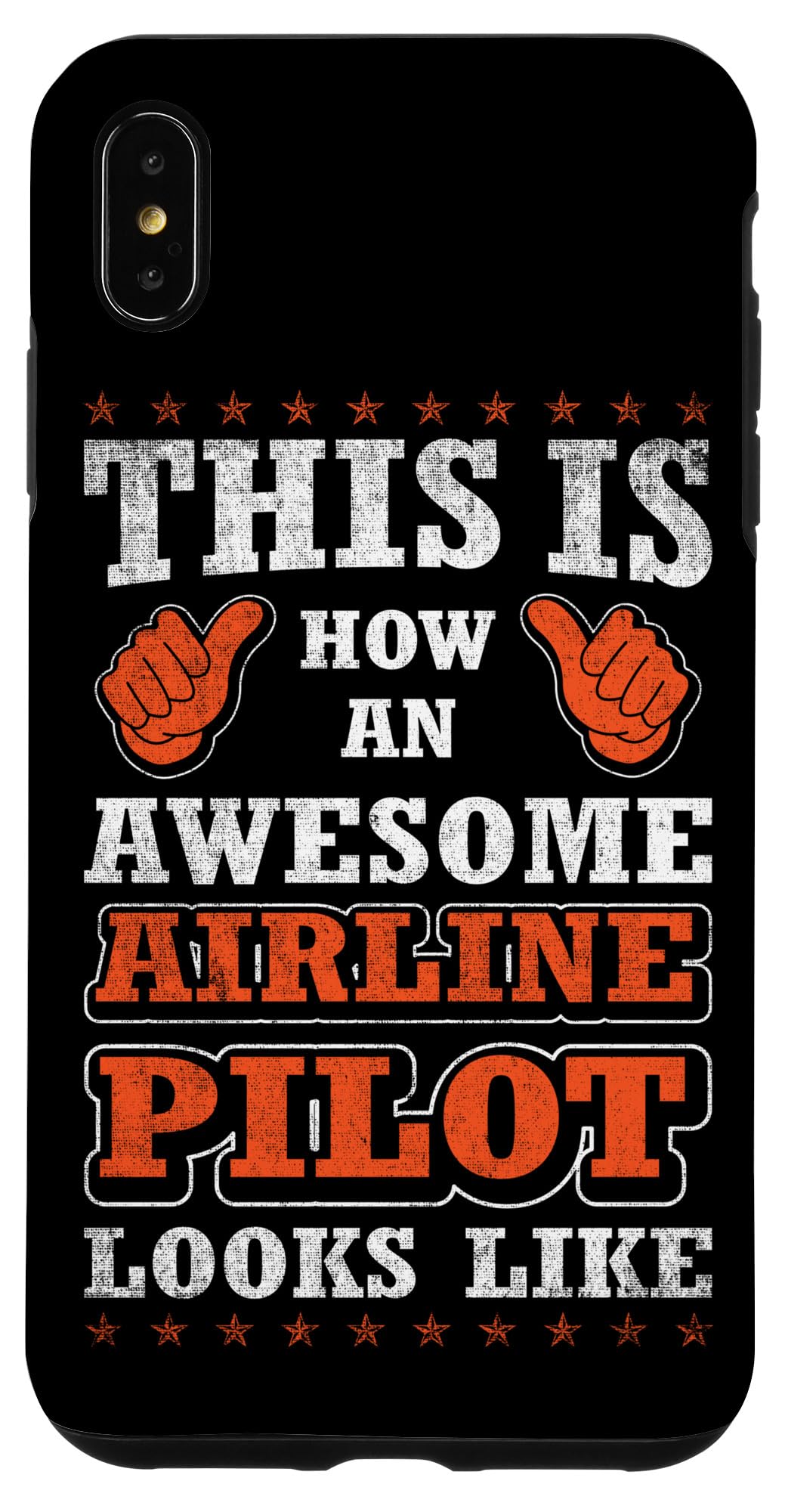 iPhone XS Max Funny Profession Quote Awesome Airline Pilot Case