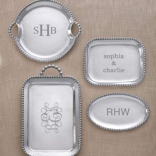Mariposa Pearled Rectangular Platter