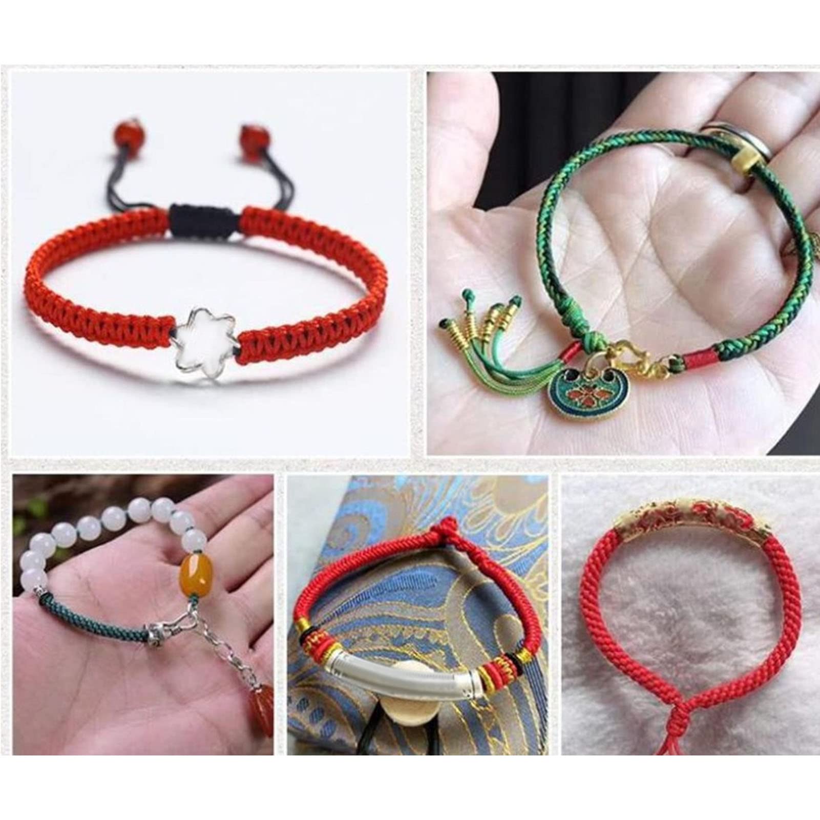HOHXFYP Jig Bracelet Maker, Adjustableself madeHand Knitting Bracelet Jig Kit with 2 Clamp, Professional Paracord Jig for Bracelets Necklaces Car Hangings