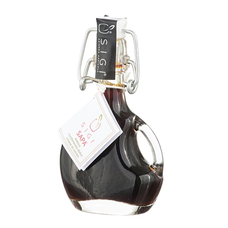 SIGI Azienda Agricola SAPA di Mosto Cotto | Sweet Marchigano Seasoning | Without Colourants, Preservatives, Chemical Additives | 100% Handmade and Natural | Made in Italy | Bottle Mignon 54 g