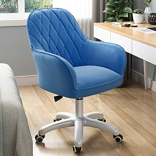 MayNuo Office Chair Gaming Chair Computer Chair Accent Leisure Chair,Padded Desk Chair Mid Back 360° Swivel Height Adjustable Rolling Task Chair Modern Upholstered Vanity Chair with/#3/#5