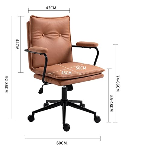MayNuo Office Chair Gaming Chair Computer Chair Home Computer Chair Student Dormitory Study Chair Back Comfortable Sedentary Office Chair Desk/Black-Soul Eater1
