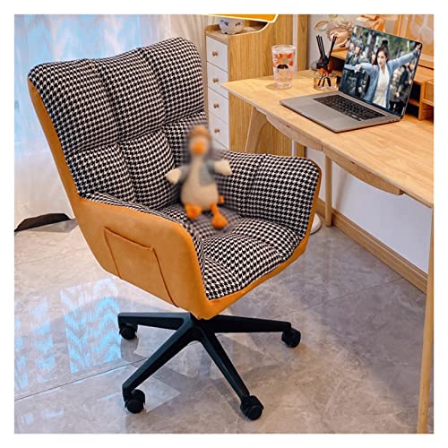 MayNuo Office Chair Gaming Chair Computer Chair Computer Chair Home Cosmetic Chair Student Dormitory Seat Backrest Chair Office Comfortable Desk Swivel Chair (Color : Argento, Size : Talla �/Argento