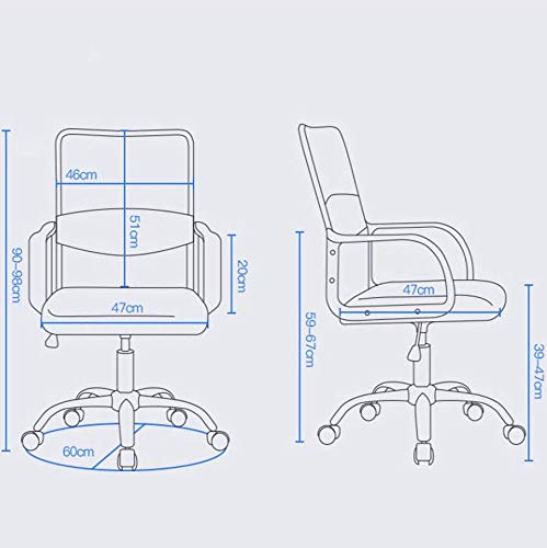 MayNuo Office Chair Gaming Chair Computer Chair Office Chair Black,Ergonomic Desk Chair with Armrest Computer Chair with Lumbar Support Mid Back Home Office Swivel Mesh Chair/Svart
