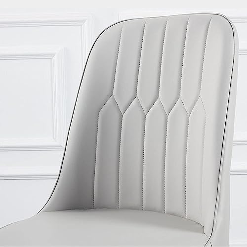 SHAWLA Chairs Dining Chairs Kitchen Chairs,with PU Cushion Seat Back Modern Mid Century Living Room Side Chairs with Metal Legs (Size:Black Gold feet,Color:Yellow)