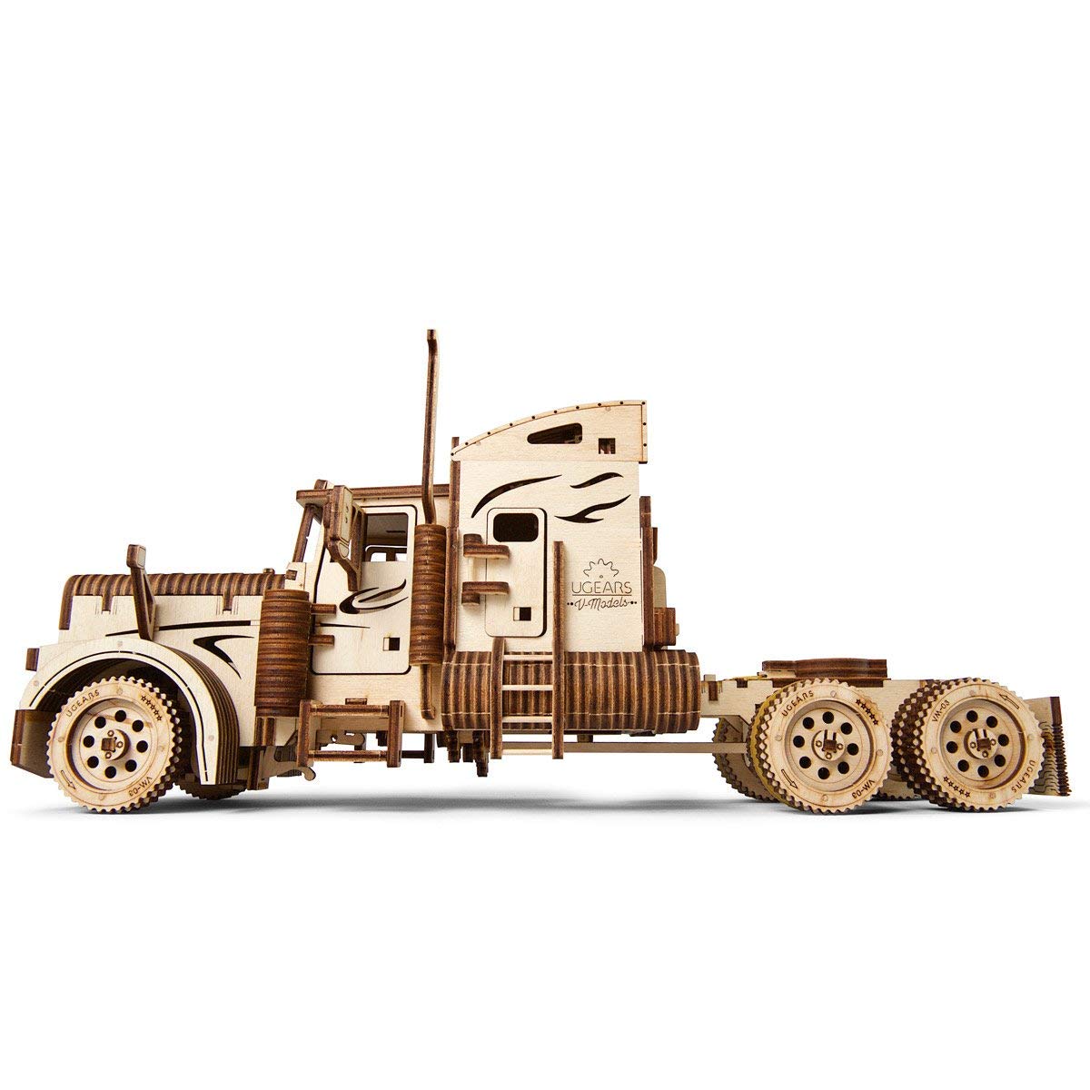 UGEARS Bundle Heavy Boy Truck VM-03 and Trailer for Heavy Boy Truck VM-03 Self-Assembling 3D Wooden Model Models 3-D Wooden Puzzle - Mechanical Heavy Boy Truck VM-03