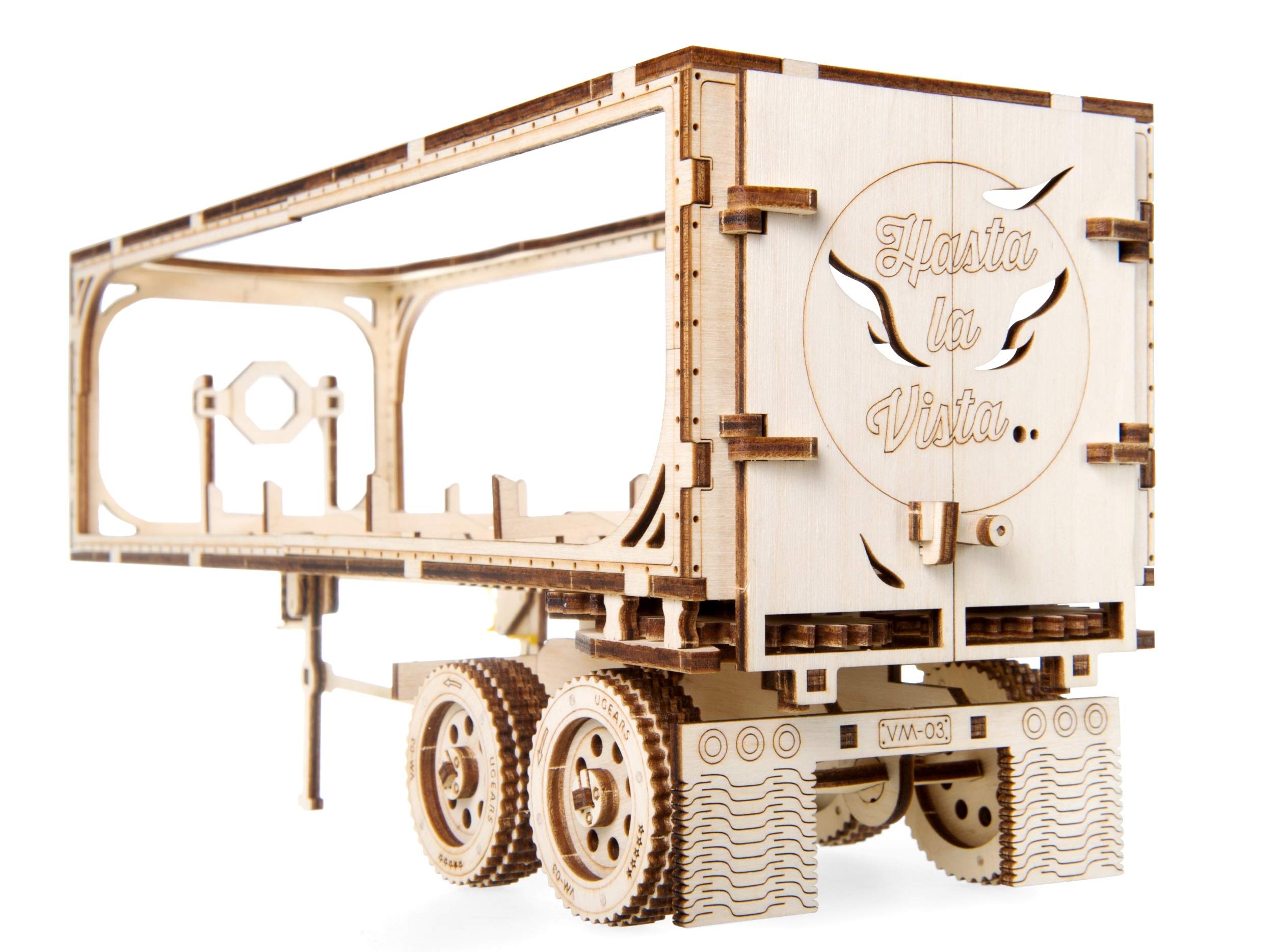 UGEARS Bundle Heavy Boy Truck VM-03 and Trailer for Heavy Boy Truck VM-03 Self-Assembling 3D Wooden Model Models 3-D Wooden Puzzle - Mechanical Heavy Boy Truck VM-03