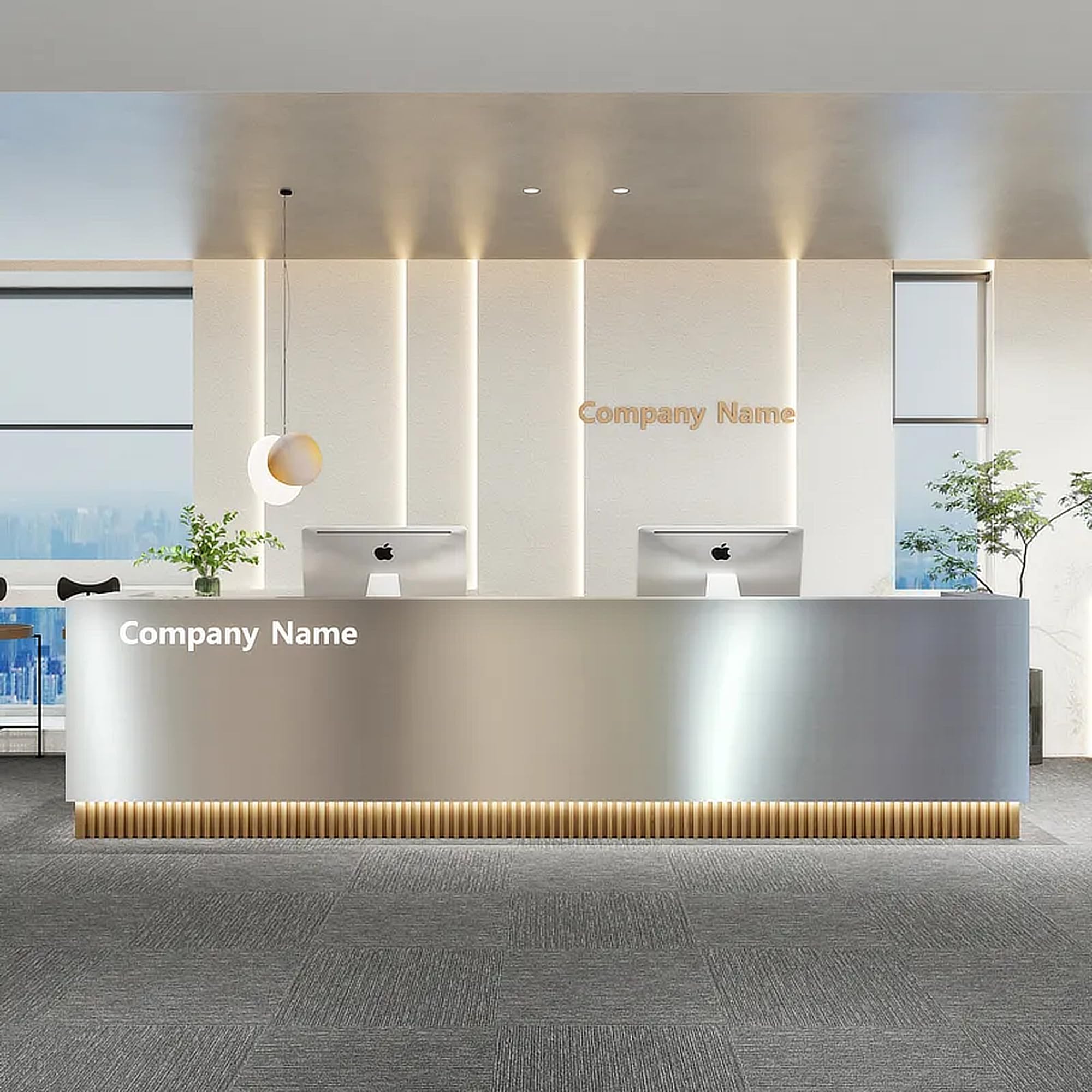 Reception Desk 321 (96, Gray)