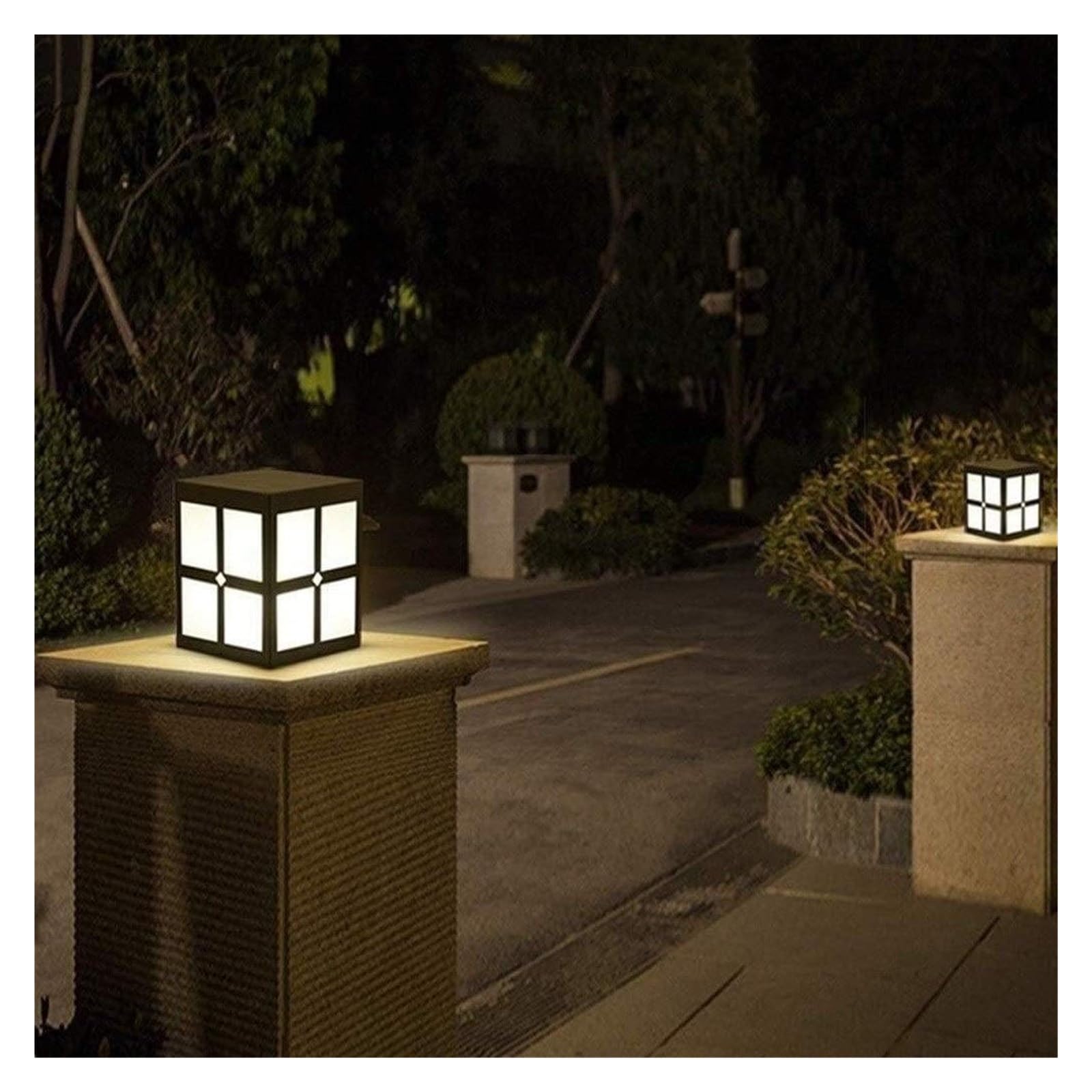 BytheM Wall Lamp Solar Pathway Lights OutdoorLED Solar Garden LightsWaterproof Solar Landscape Lights for Lawn Patio Yard Garden Walkway