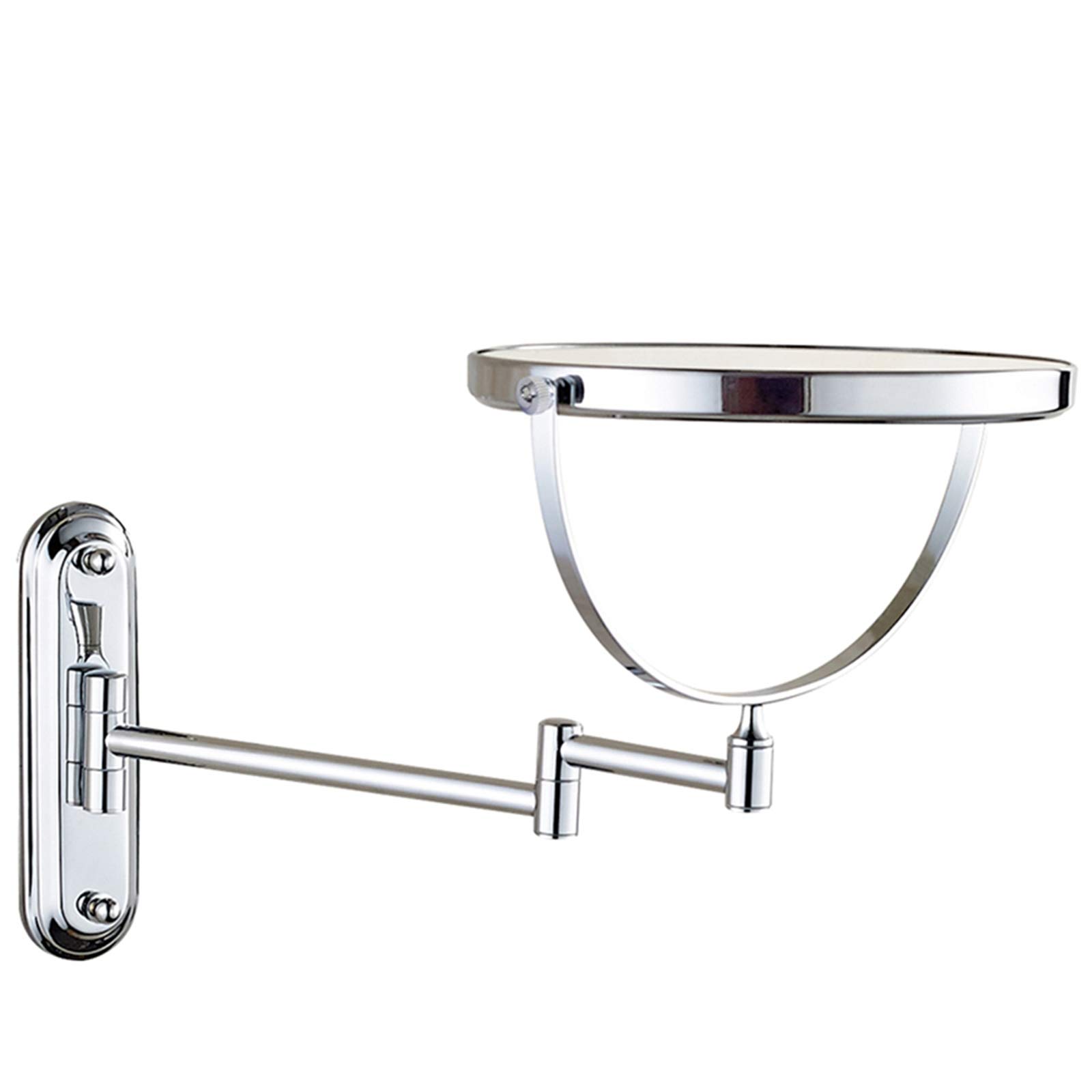 LEEOX Vanity Mirror Folding Mirror Travel Make up Mirror Retro Dresser Magnifying Makeup Mirror Tabletop Vanity Mirror Personal Cosmetic Mirror Pedestal Makeup Mirror Double Mirror Round