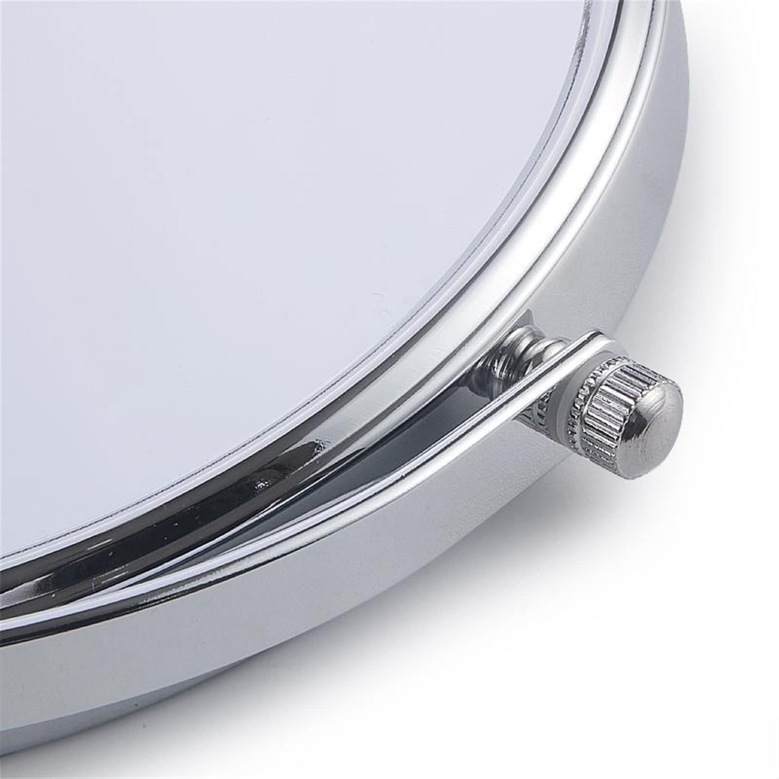 KOHARA Magnification Makeup Mirror 360 Rotating Professional Desktop Cosmetic Mirror 8" Double Sided Magnifier Stand (Color : Black 6 inches)