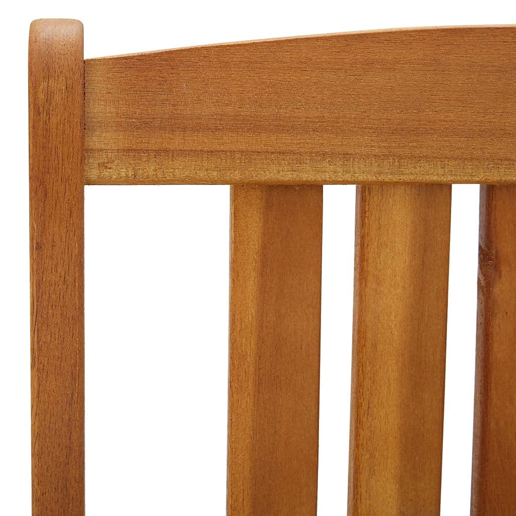 UTSRABFA Outdoor Dining Chair Dining Side Chair Conversation Furniture Set Patio Chairs with Cushions 2 pcs Solid Acacia Woodfor Lawn Backyard & Garden All-Weather Resistant