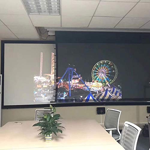KXDTZ 16:9 4k Motorized Tensioned Projector Screen Black Crystal ALR Projection Screen for Your Home Theater (Size : 133 inch)
