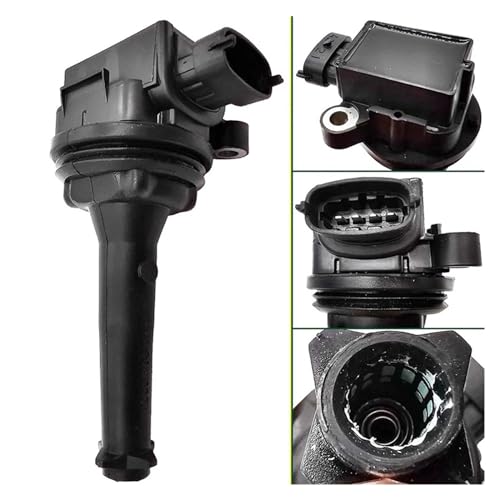 5 PCS Ignition Coil Fit 30713416 9125601 Black Compatible For Volvo C70 S60 S70 S80 V70 XC70 XC90 2.0 2.3 2.4 2.5 T5