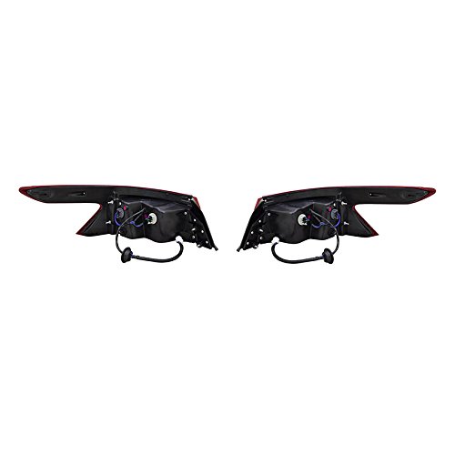 RAREELECTRICAL New Pair Of Tail Lights Compatible With Toyota Tacoma Sr Sr5 Base 2016-17 8156004170 To2800197