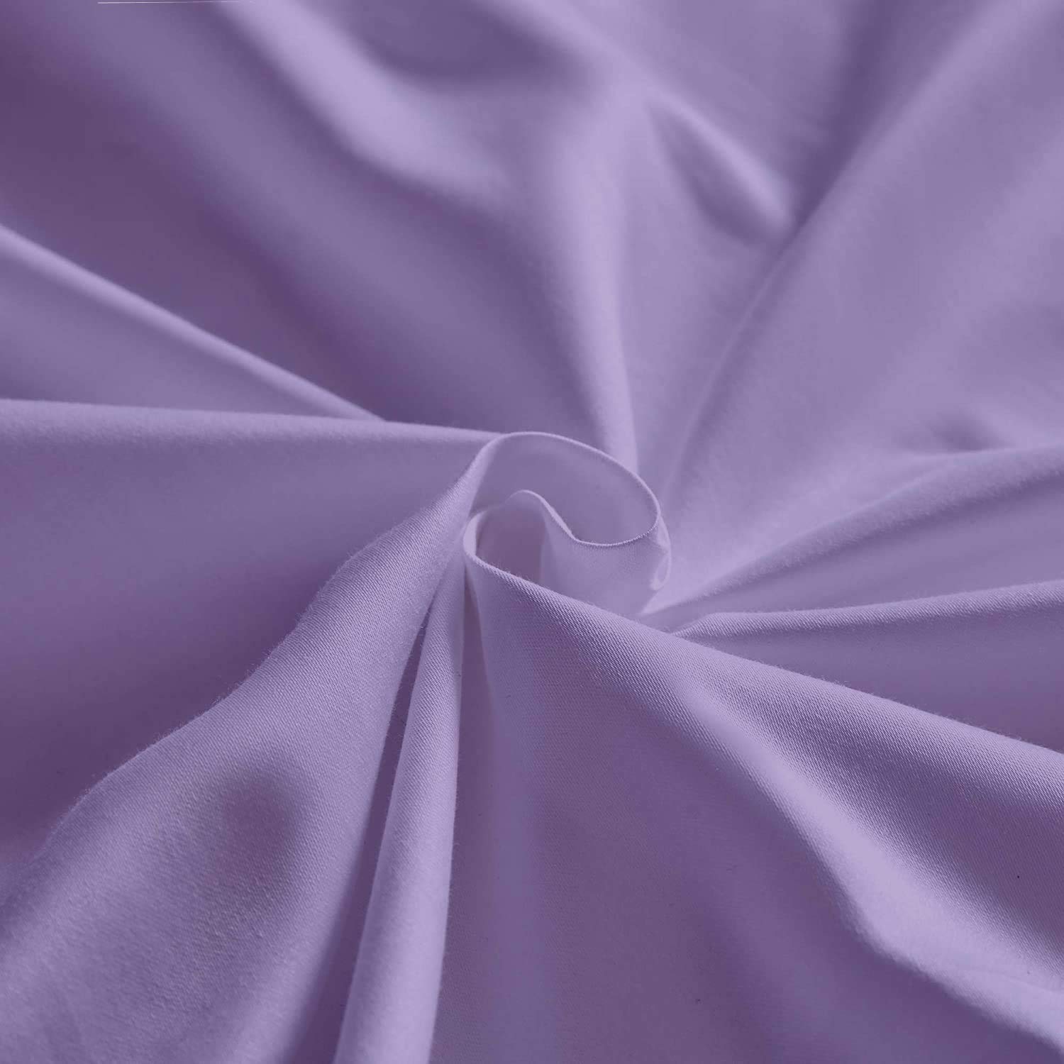 MGPS 100% Real Certified Organic Cotton Bedsheet Set, Full Size 6 Piece 800-Thread-Count Sheet Set, [1 Fitted + 1 Flat + 4 Pillowcases], Fits Mattress Upto 8" Deep Pocket - Lilac