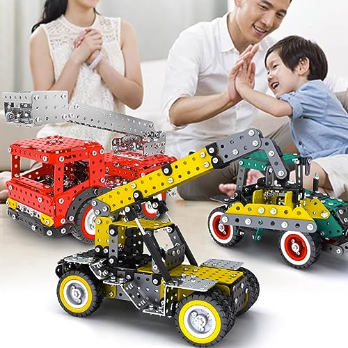 Wuba 3D Metal Puzzle, Engineering Forklift Truck Model, Steampunk Metal Model Kits, Brain Teasers, Birthday Gifts for Adult&Kids (370PCS)