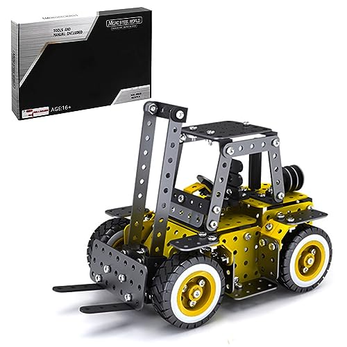 Wuba 3D Metal Puzzle, Engineering Forklift Truck Model, Steampunk Metal Model Kits, Brain Teasers, Birthday Gifts for Adult&Kids (370PCS)