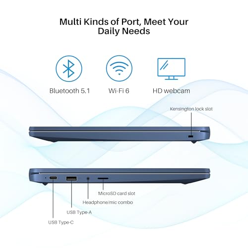 Lenovo 2023 Slim 3 Chromebook Laptop, 14" FHD Touch Screen for Student and Business, 8-Core MediaTek 520 Processor, 4GB RAM, 64GB eMMC, 13.5 H Long Battery Life, Wi-Fi 6, Webcam, Chrome OS