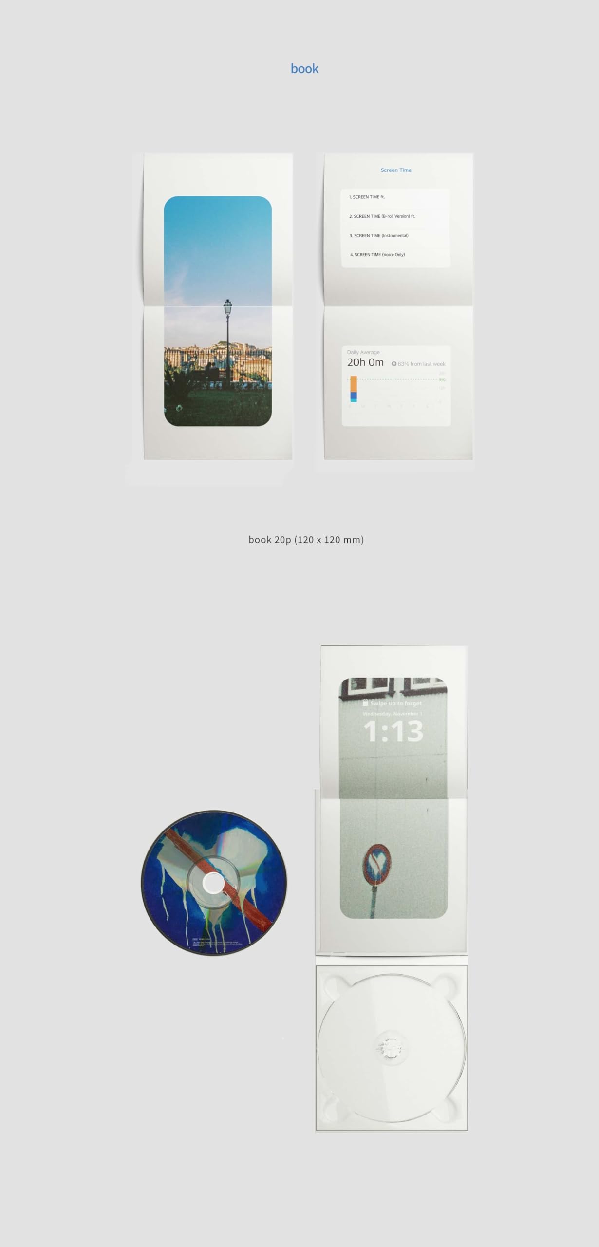 EPIK HIGH Screen Time Album [Screen Time]+Pre Order Benefits+BolsVos Exclusive K-POP Inspired Digital Merches (Goal Setting Planner, Sticker Pack)