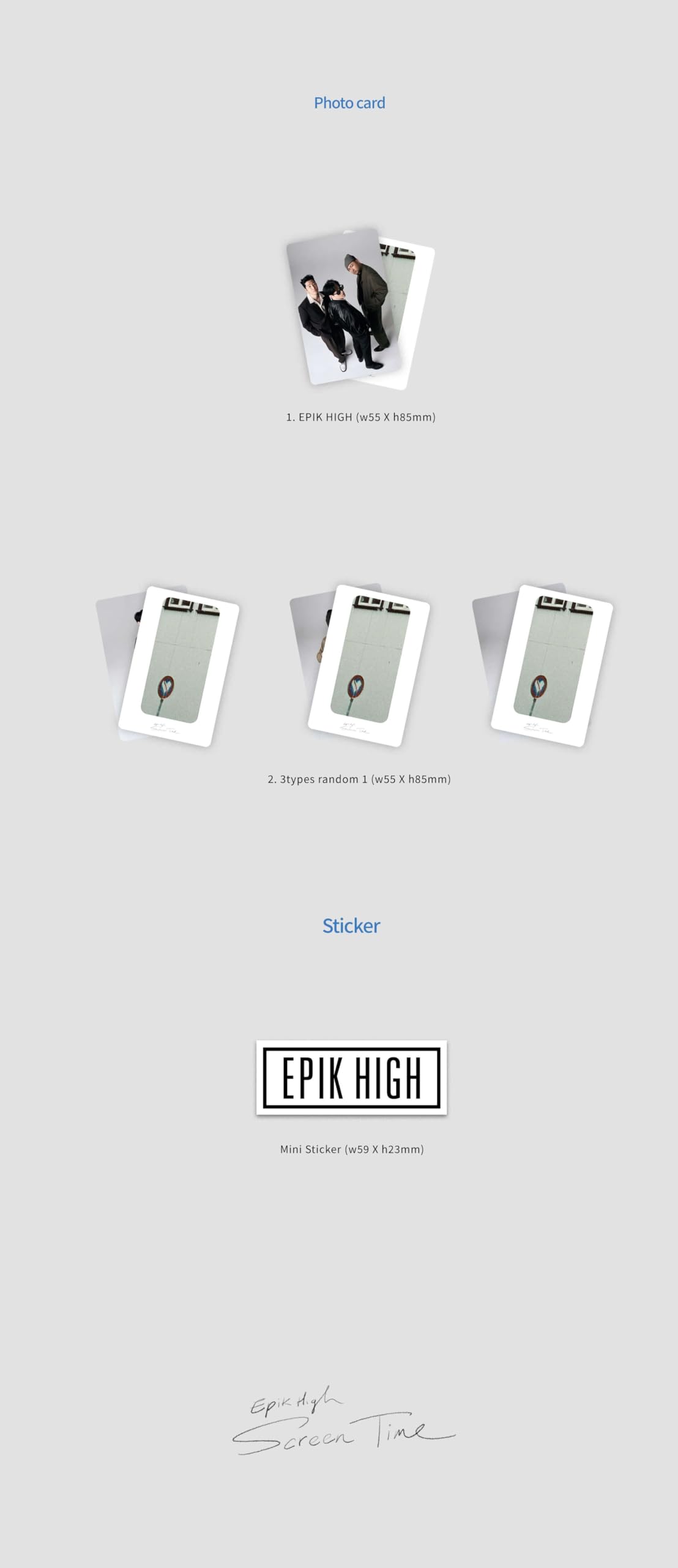 EPIK HIGH Screen Time Album [Screen Time]+Pre Order Benefits+BolsVos Exclusive K-POP Inspired Digital Merches (Goal Setting Planner, Sticker Pack)