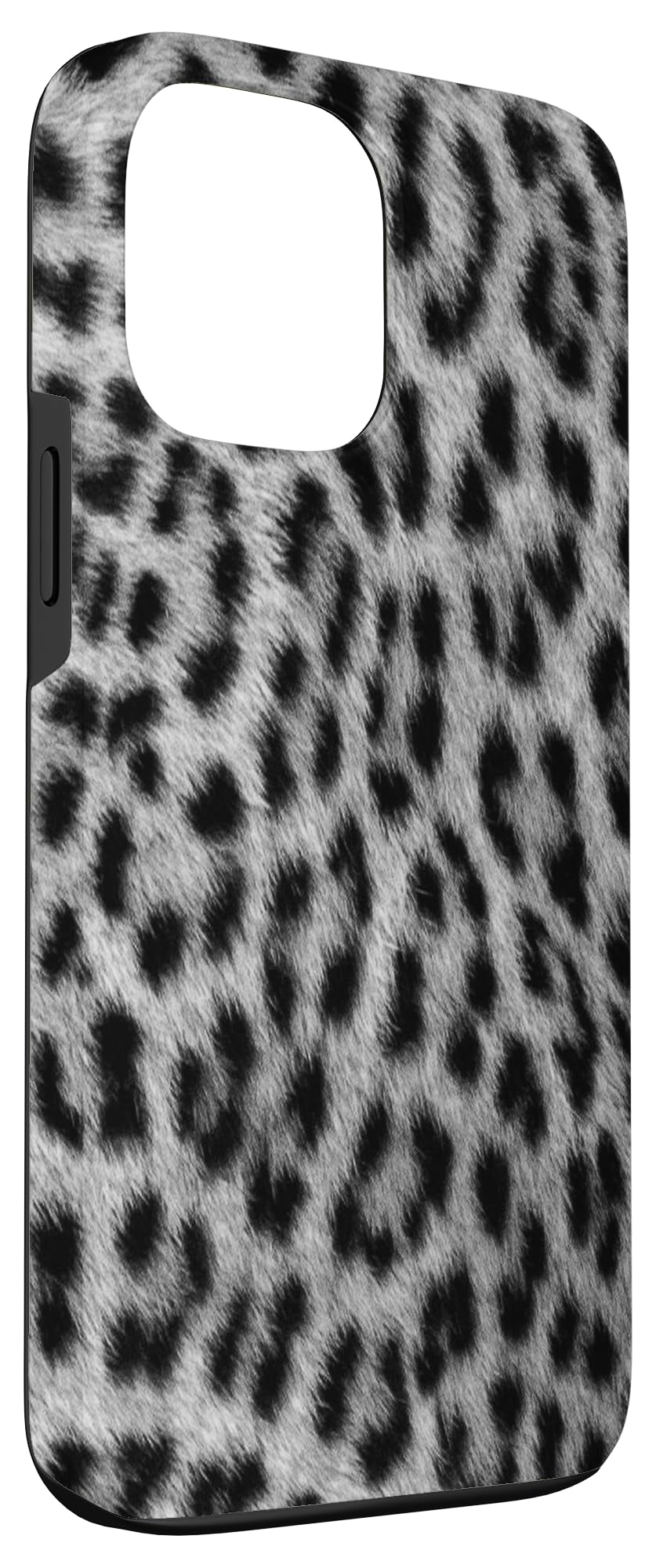 iPhone 13 Pro Max White Leopard Print Pattern Snow Case