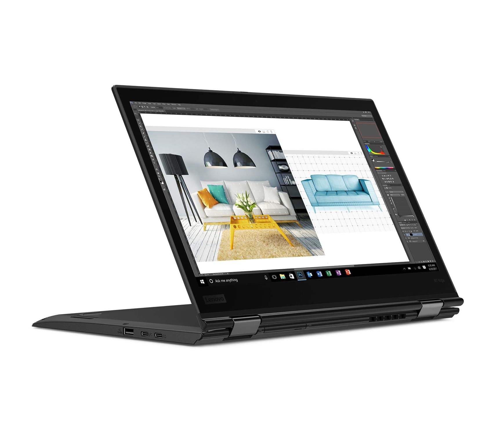 Lenovo X1 Yoga G3 14" FHD Intel Core i5-8250U 1.6GHz, 8GB RAM, 256GB SSD, Windows 11 Pro 64bit, CAM, Touch (Renewed)