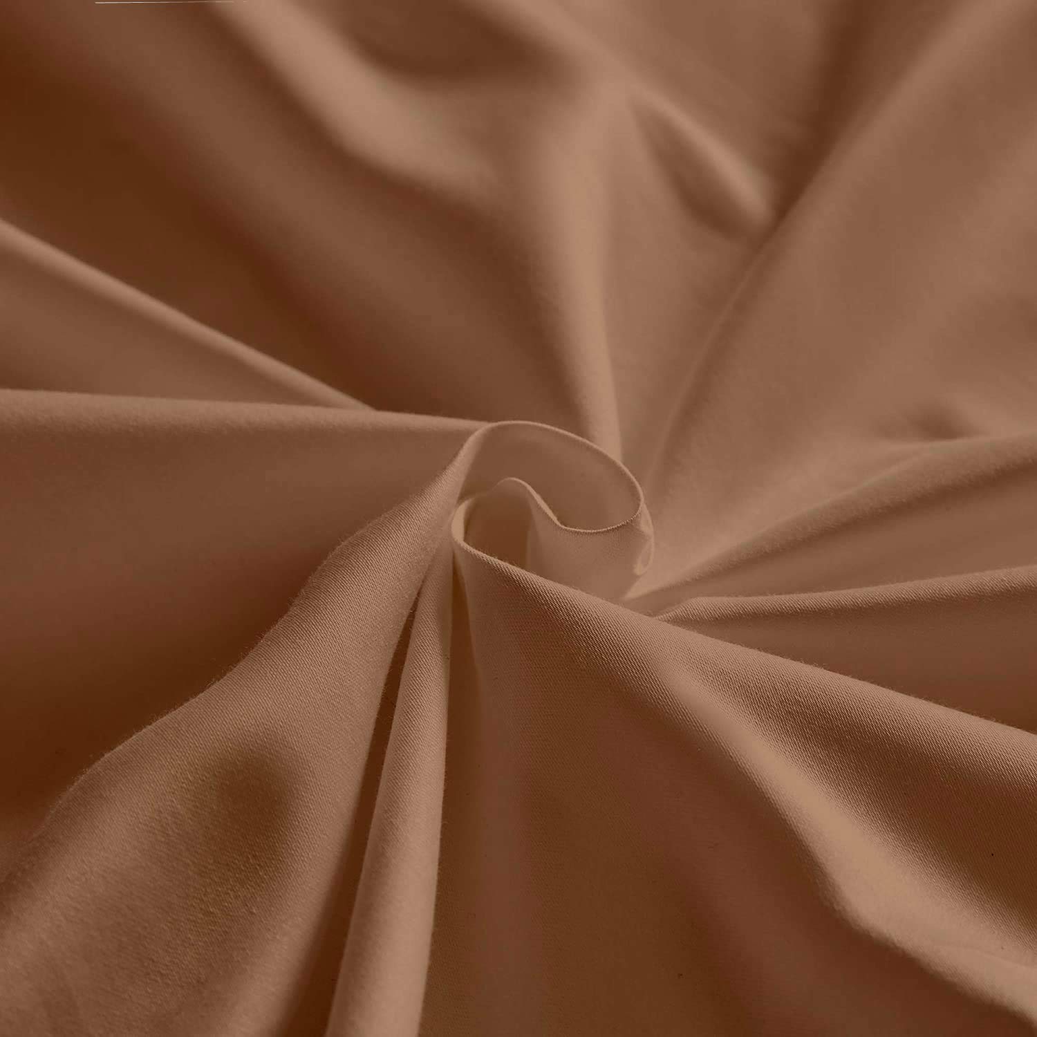 MGPS 100% Real Certified Organic Cotton Bedsheet Set, Full Size 6 Piece 1000 Thread Count Sheets Sets, [1 Fitted + 1 Flat + 4 Pillowcases], Fits Mattress Upto 18" Deep Pocket - Taupe