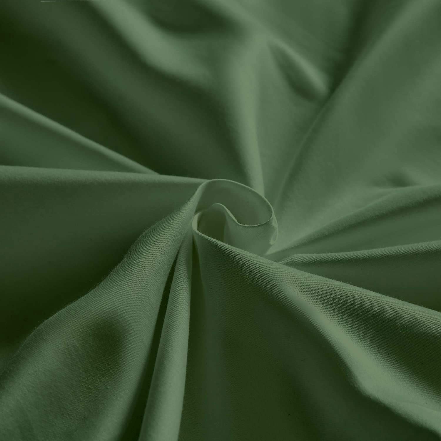 MGPS 100% Real Certified Organic Cotton Bedsheet Set, Full Size 6 Piece 1000 Thread Count Sheets Sets, [1 Fitted + 1 Flat + 4 Pillowcases], Fits Mattress Upto 10" Deep Pocket - Sage