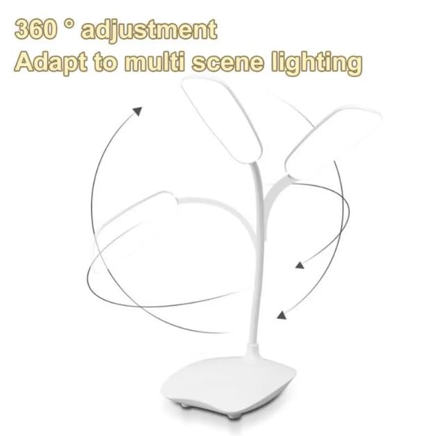 ZABEES Desktop Desk Lamp Led USB Rechargeable Student Reading Lamp Lighting Eye Protection Room Night Light Bedroom Bedside