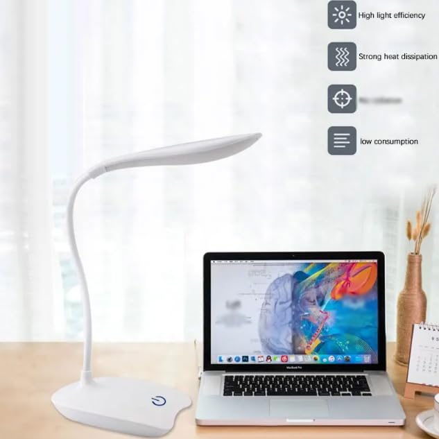 ZABEES Desktop Desk Lamp Led USB Rechargeable Student Reading Lamp Lighting Eye Protection Room Night Light Bedroom Bedside