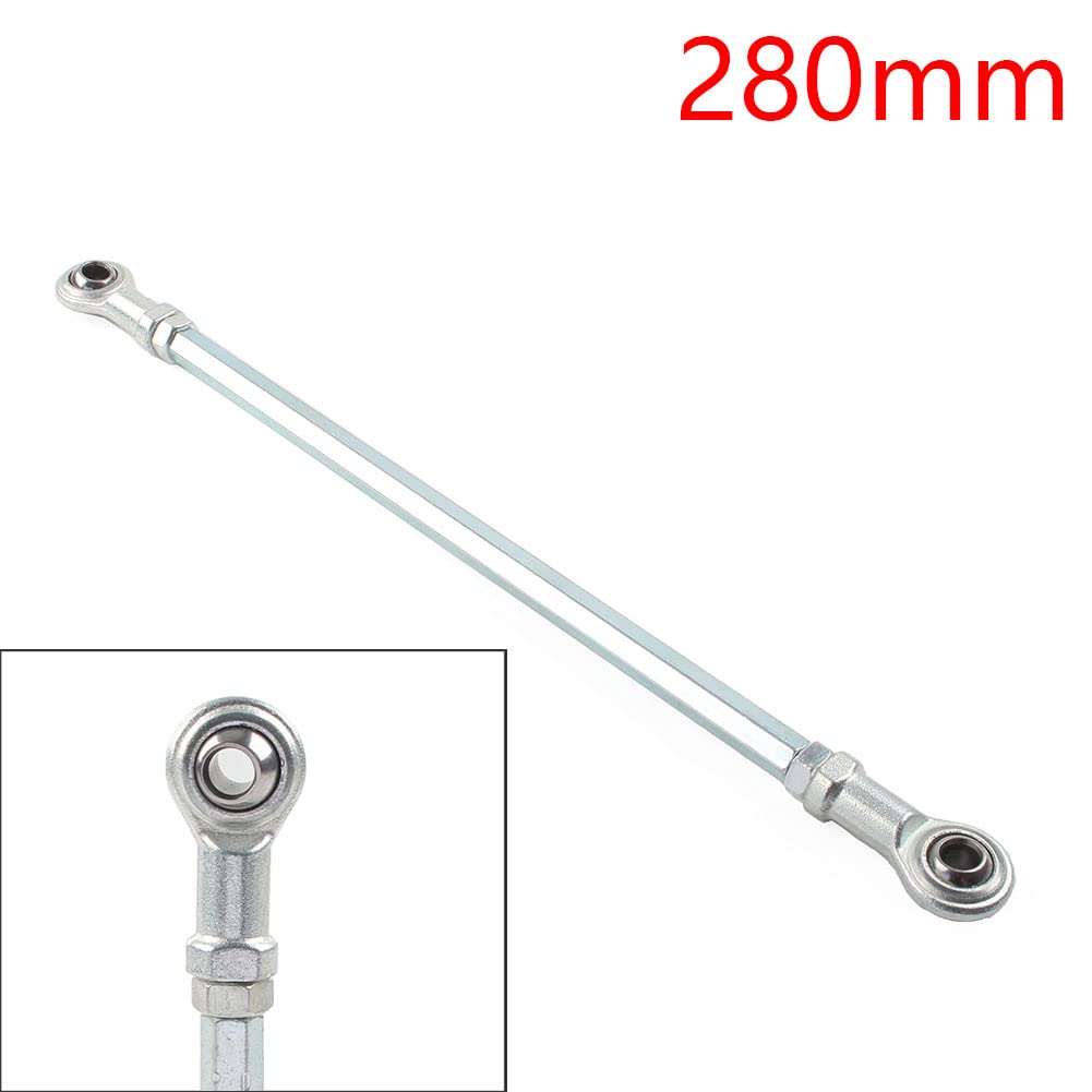 LIRU 280mm Steering Tie Rod kit Ball Joint M8 Ball Joiner Bolt Tie Rod for 50cc 70cc 90cc 110cc 125cc 200cc 250cc Quad Dirt Bike ATV Go Kart