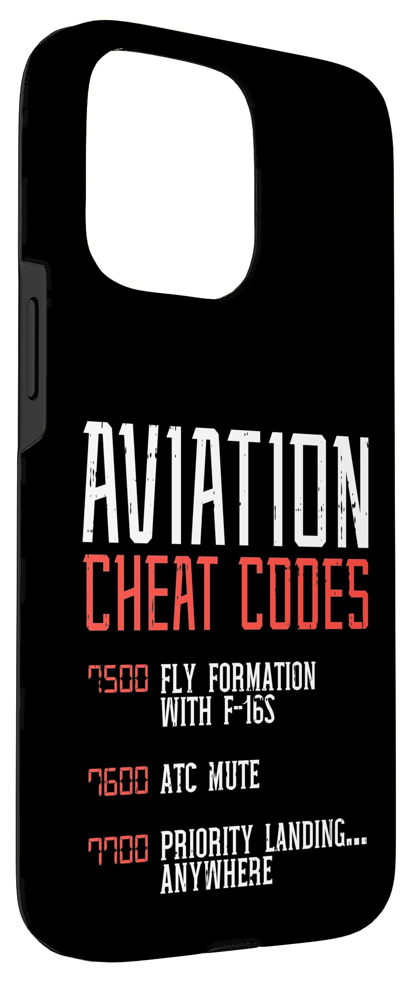 iPhone 15 Pro Max Aviation Cheat Codes Funny Airplane Humor Pilot ATC Gift Case