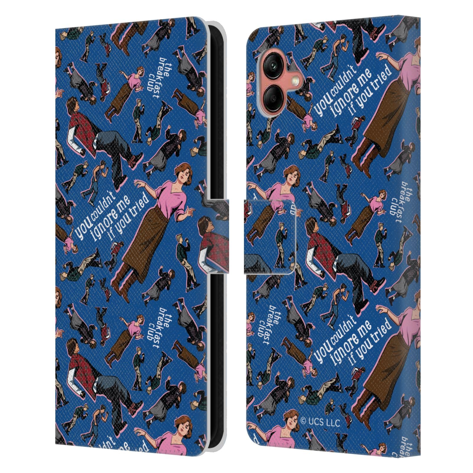 Head Case Designs Officially Licensed The Breakfast Club Dancing Pattern Graphics Leather Book Wallet Case Cover Compatible with Samsung Galaxy A04 (2022)