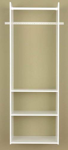 Easy Track Hanging Tower Kit Closet Storage, 72 inch, White