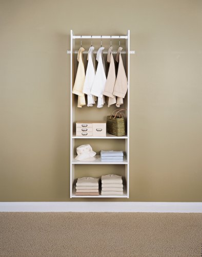 Easy Track Hanging Tower Kit Closet Storage, 72 inch, White