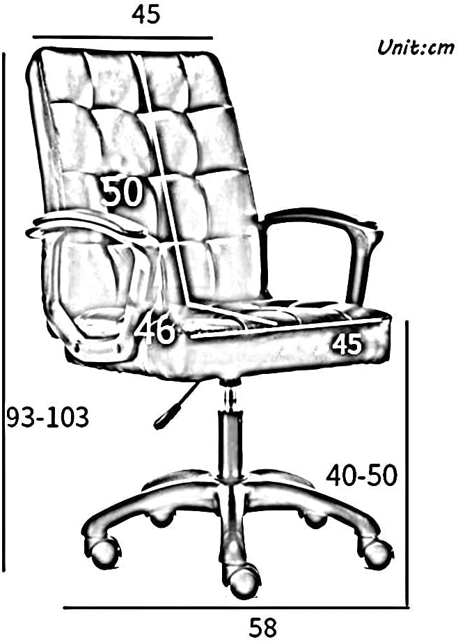 SHAWLA Chairs Mid-Back Flannel Adjustable Computer Office Desk Chair Lifting Study Chair (Color:Black)