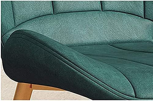 Chairs Chairs Set of 2 Dining Chairs withSeat and Cushioned Backrest Leisure Chairs with Metal Legs for Dining Room and Dining Chairs (Color:Green)