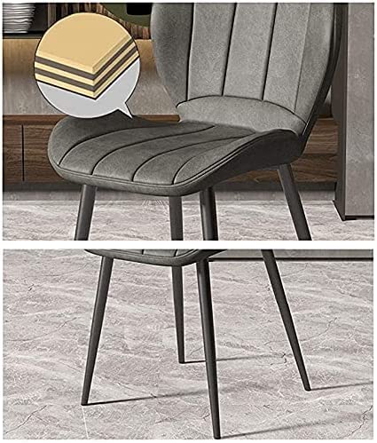 Chairs Chairs Set of 2 Dining Chairs withSeat and Cushioned Backrest Leisure Chairs with Metal Legs for Dining Room and Dining Chairs (Color:Green)