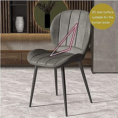 Chairs Chairs Set of 2 Dining Chairs withSeat and Cushioned Backrest Leisure Chairs with Metal Legs for Dining Room and Dining Chairs (Color:Green)
