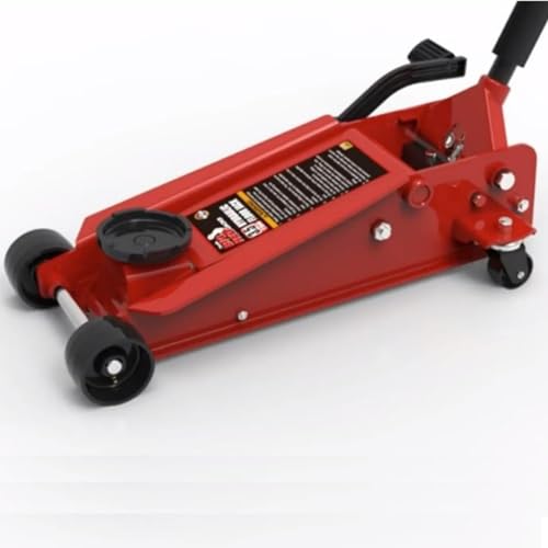 BIG RED T83014-2 Torin Floor Jack: Hydraulic Pro Series Car Jack with Foot Pedal and Single Quick Lift Piston Pump, 7,000 lbs. Capacity, Red