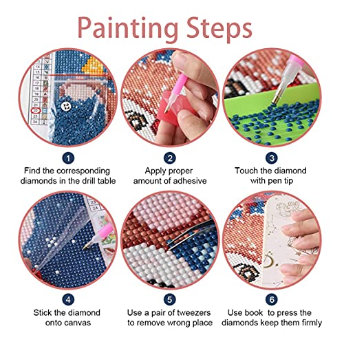 Diamond Painting Kit for Adults and Children-Cat on Window Sill Beginner DIY 5D Full Circle Gemstone Art-Suitable for Home Bedroom Wall Decoration (20x30inch)